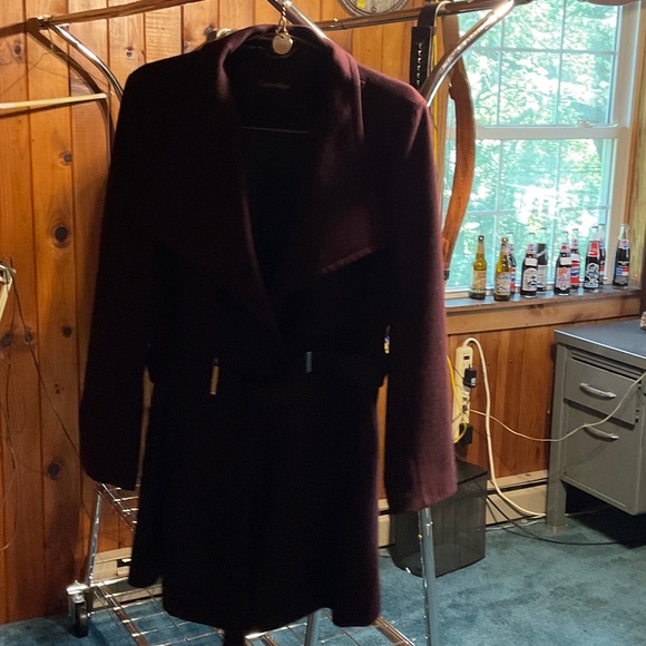 Calvin Klein | Jackets & Coats | Calvin Klein Deep Purple Coat | Poshmark